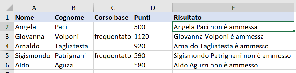 Come utilizzare la funzione SE e O di Excel - IONOS