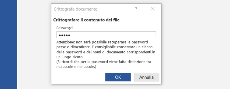 Crittografare i documenti Word e proteggerli con una password - IONOS