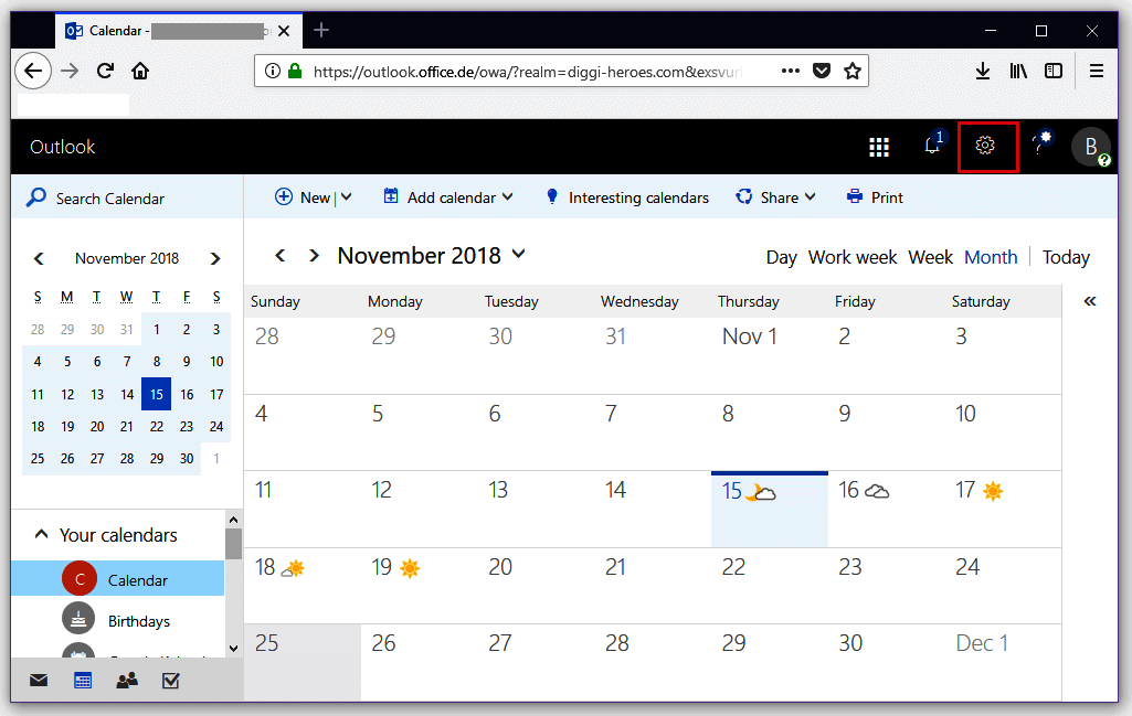 Visualizzare il numero delle settimane nel calendario Outlook - IONOS