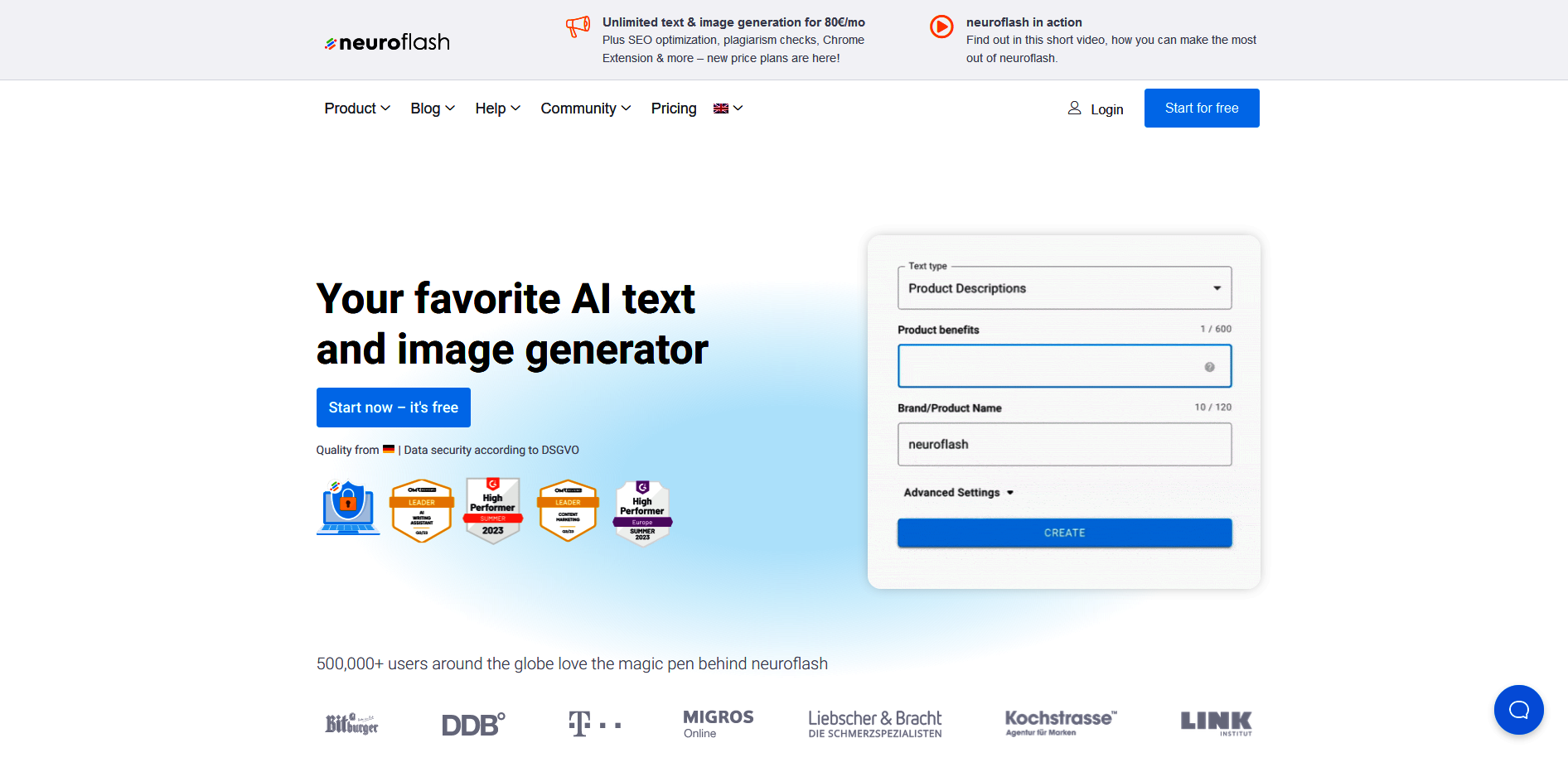 Generatore di testi | 10 migliori generatori di testi con l’IA - IONOS