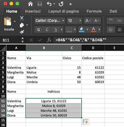 Collegare e unire le celle in Excel in pochi semplici passaggi - IONOS